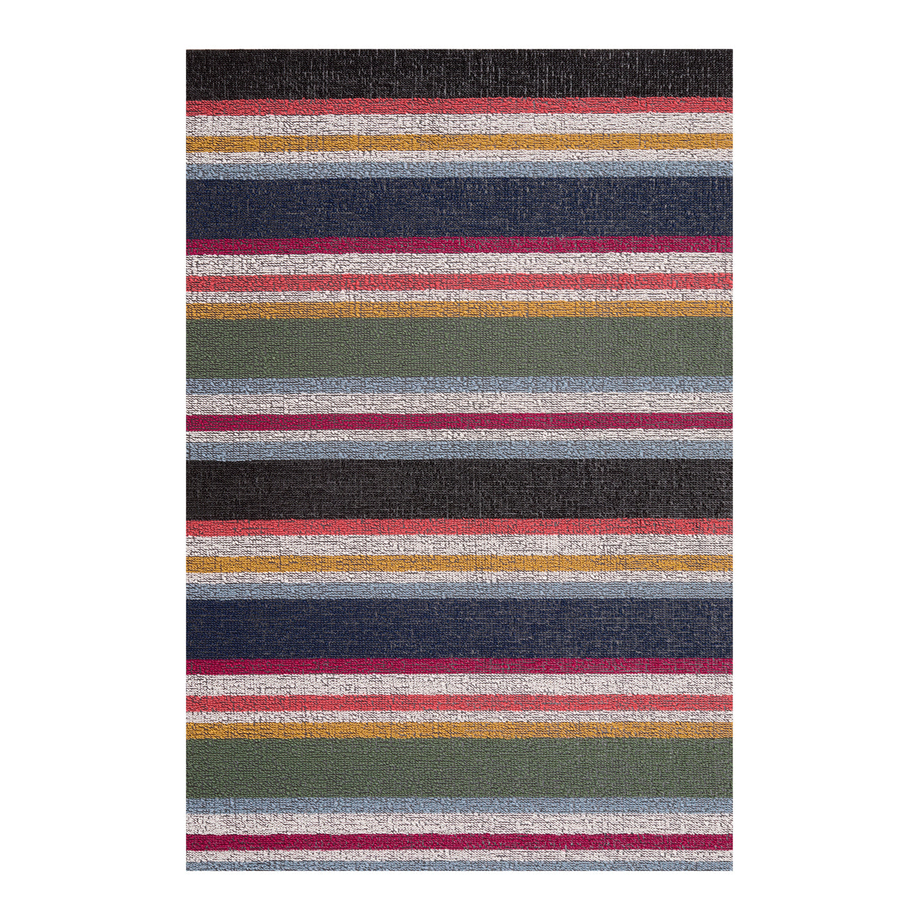 Shuffle Stripe Shag Mats | Chilewich