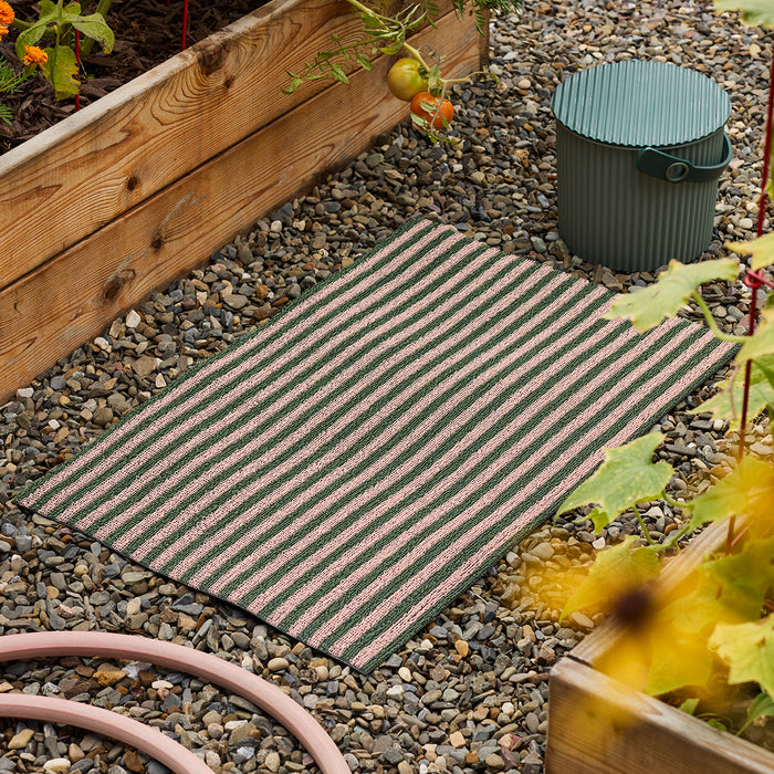 Breton Stripe Shag Mat Samples - Malibu